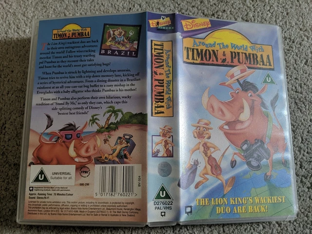 TIMON AND PUMBAA: Around The World VHS Video Disney £4.99 - PicClick UK