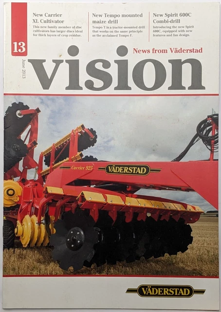 ORIGINAL VADERSTAD VISION House Magazine, 2013, Shows Carrier 925 ...