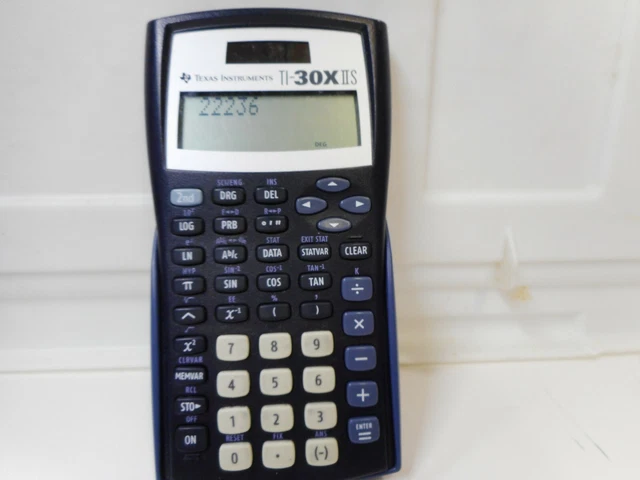 TEXAS INSTRUMENTS TI-30X IIS Solar Scientific Calculator TI30XIIS ...