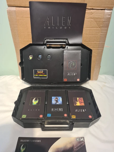 ALIEN TRILOGY VHS Facehugger Box Set 1993 Complete Limited Collector ...