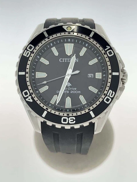 CITIZEN PROMASTER E168-S111501 Date Divers 200m Eco Drive Solar Mens Watch Auth £255.13 ...