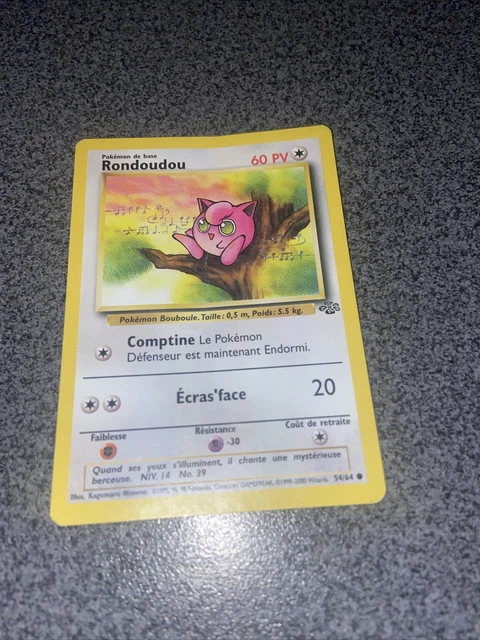 CARTE POKÉMON RONDOUDOU 54/64 EDITION 2 ED2 Jungle VF FR TBE ⭐️ EUR 1 ...