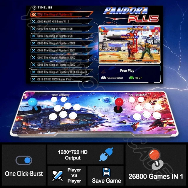 PANDORA BOX DX Plus Arcade Station Snes Mega Drive Neo-Geo N64 Games ...