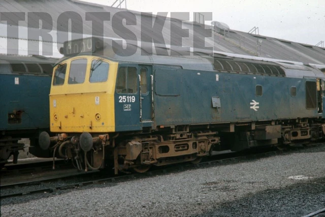 35MM SLIDE BR British Railways Diesel Loco Class 25 25119 Ayr 1977 ...