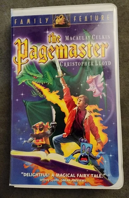 THE PAGEMASTER VHS 1995 Clamshell Macaulay Culkin **Free Shipping** £9. ...