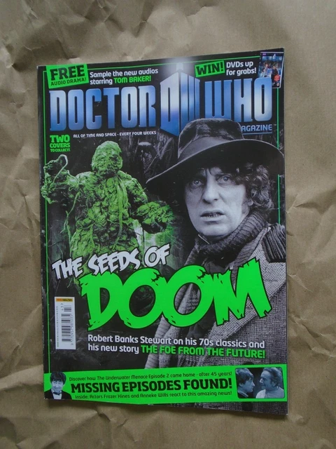 DOCTOR WHO MAGAZINE Issue 443 Seeds of Doom variant cover £1.99 ...