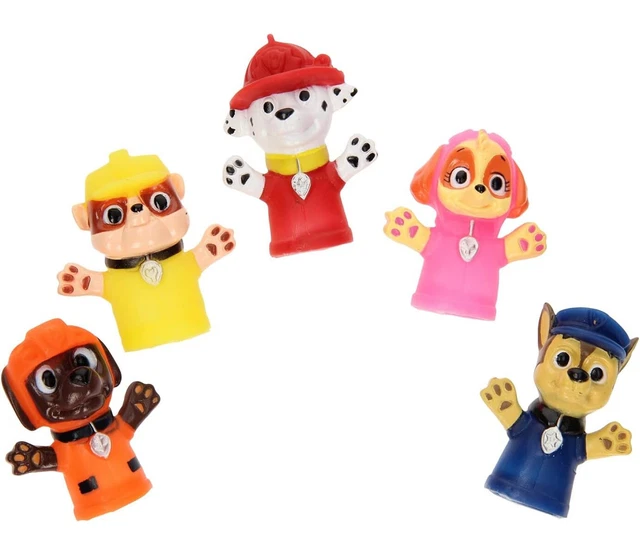 SPIN MASTER - Pawpatrol Finger Dolls 5 Characters Dogs Chase Skye ...