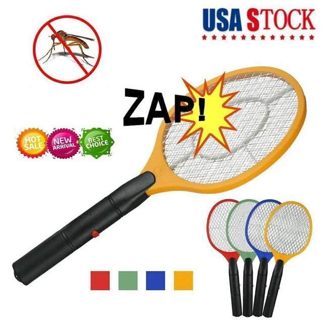 CORDLESS BUG ZAPPER Mosquito Insect Electric Fly Swatter Pest Killer ...