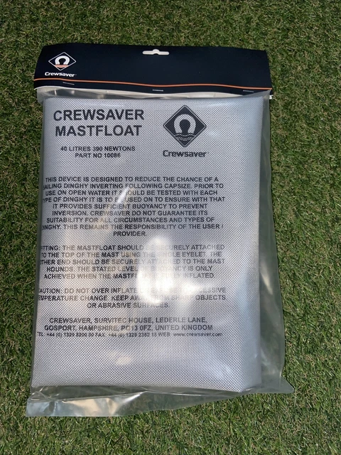 CREWSAVER MAST HEAD Float 40 Litre 10086 Dinghy Sailing School Free Delivery EUR 84,36 - PicClick FR