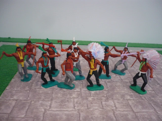 TIMPO WILD WEST 11 Early Issue Indians Toy Soldiers £30.86 - PicClick UK