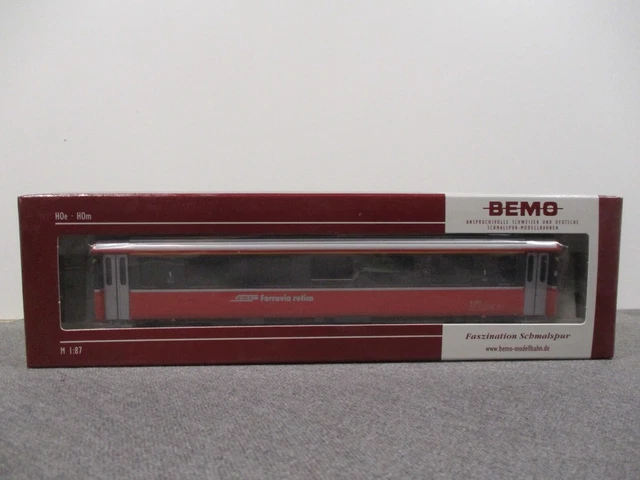 BEMO H0M 3281 101 Personenwagen Bernina 1. Klasse der RhB A 1271 in OVP ...