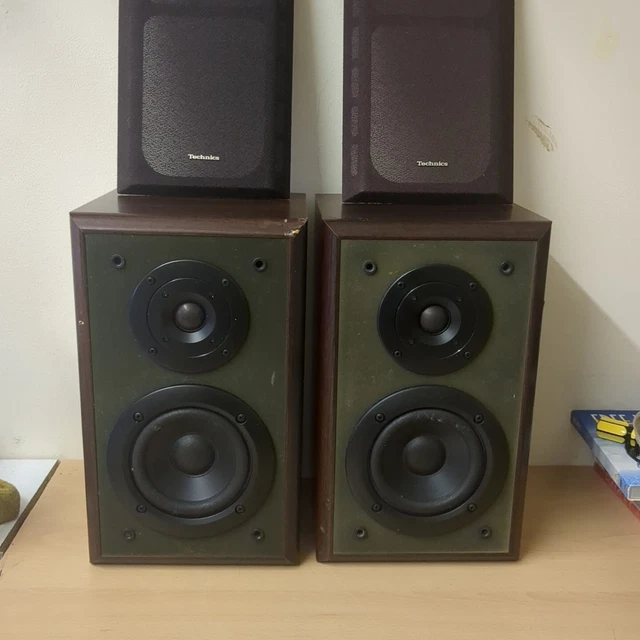 TECHNICS SB-HD81 HI-FI Speakers 100W RMS 6ohms Mahogany - Bookshelf ...