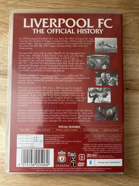 LIVERPOOL FOOTBALL CLUB DVD Lot Bundle, 70s, 80s, 2000s, Collection EUR ...