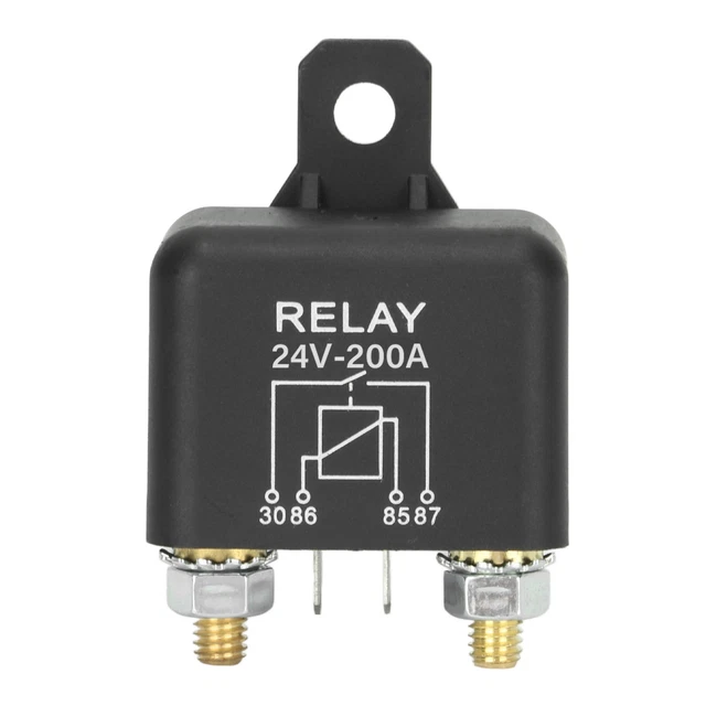 24V 200A CAR Start Relay High Current Normally Open Brass Coil Vehicle ...