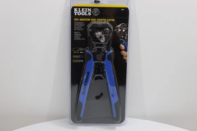 KLEIN TOOLS SELF Adjusting Wire Stripper and Cutter - Blue/Black $30.00 ...