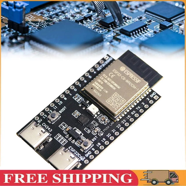 ESP32-C6 MINIMUM SYSTEM Board Dual Type-C ESP32-C6-WROOM-1 RISC-V 512KB ...