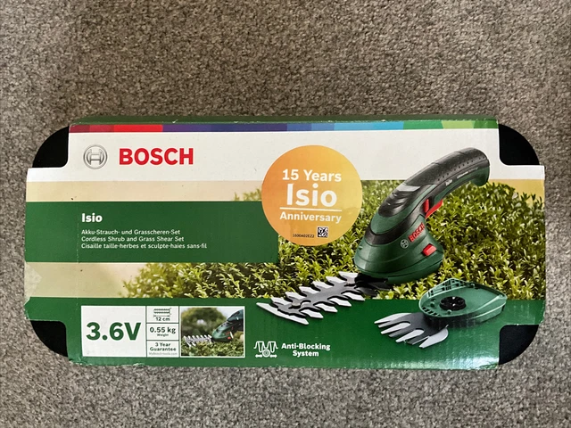 BOSCH ISIO III 3.6V Shrub and Grass Shear Set (1 .5Ah Battery) - Green ...