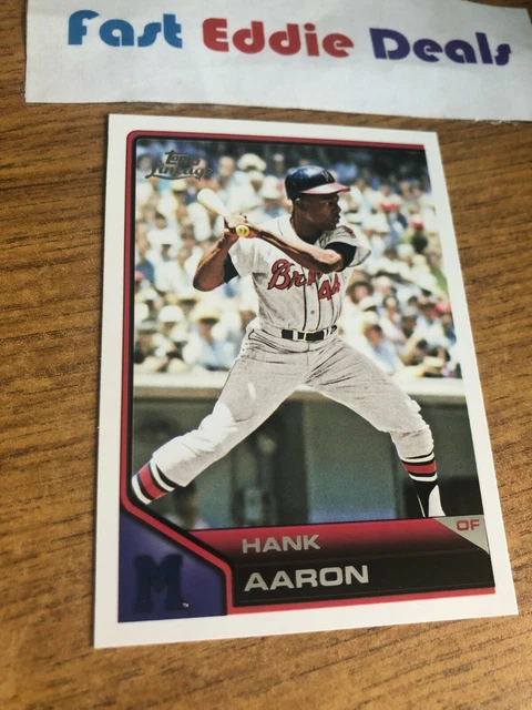 2011 TOPPS LINEAGE Mlb Baseball Hank Aaron Carte 108 Milwaukee Braves ...