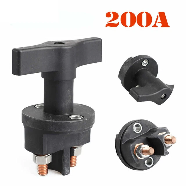 12v Battery Isolator Switch Disconnect Power Cut Off Kill For Truck Car