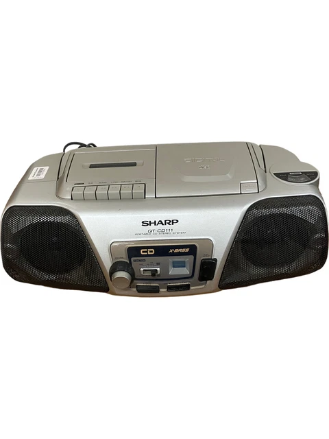 SHARP QT-CD111 PORTABLE CD Stereo System X-Bass Radio Boombox £42.00 ...