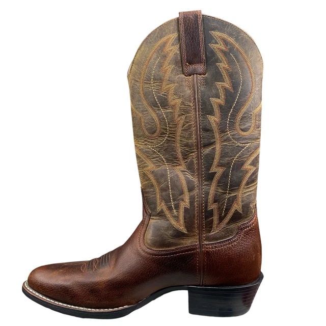 NWT ARIAT MENS Heritage 4LR Brown Leather Cowboy Boot Size US 10 D £133 ...