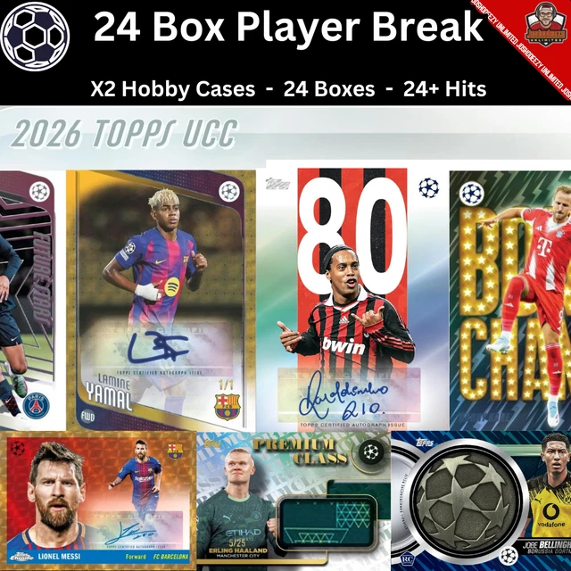 MICHAEL BRESSER 2025-26 Topps UEFA Club Soccer Player Break 24 Box 2 ...