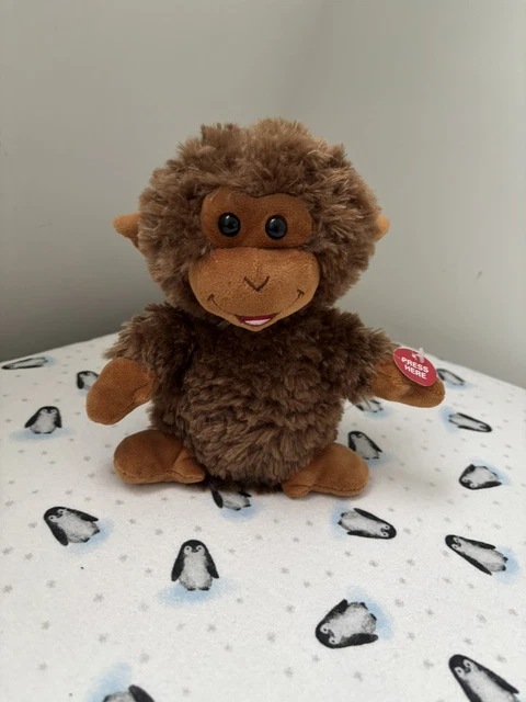 CUDDLE BARN CRACKIN’ Up Coco Monkey repeating words talking back toy £6 ...
