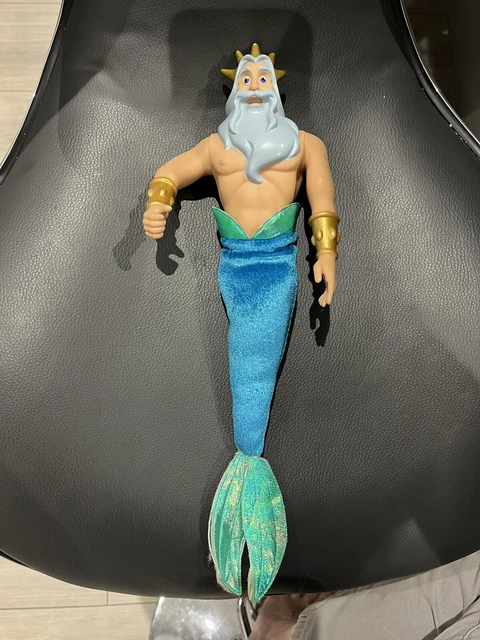 THE LITTLE MERMAID Disney Movie King Triton Plush Tailed Doll Simba £9. ...