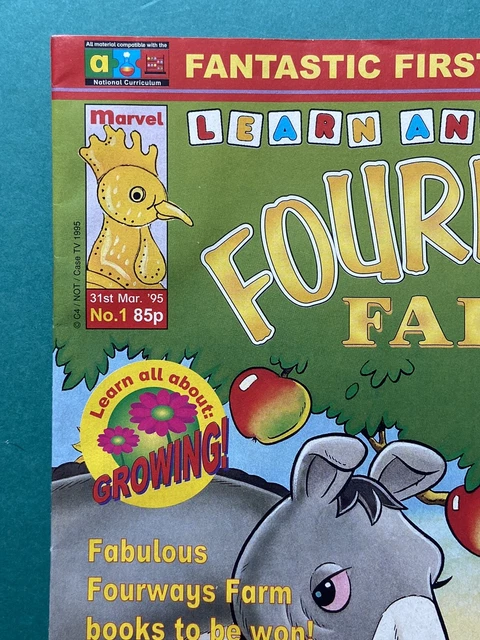 FOURWAYS FARM, LEARN And Play w. Free Seed Sticks NM (Marvel UK C4 TV ...