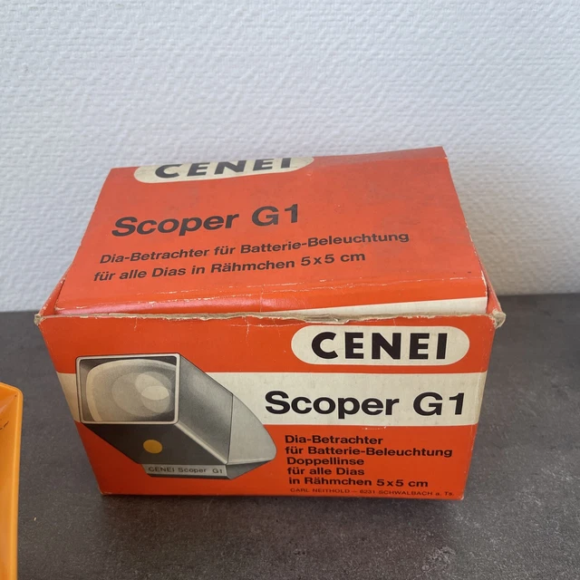 ANCIENNE VISIONNEUSE DIAPOSITIVES Cenei Scoper G1 A Piles Vintage ...