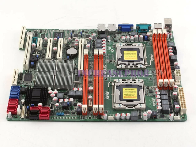 ASUS Z8NA-D6 MOTHERBOARD Socket LGA 1366 Intel 5500 DDR3 DIMM VGA ATX £ ...