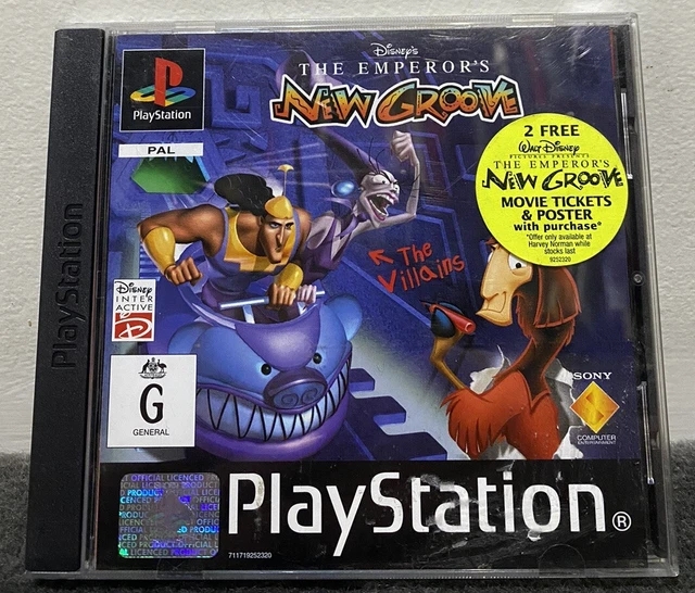DISNEY'S THE EMPERORS New Groove Sony PlayStation 1 PS1 PAL Game ...