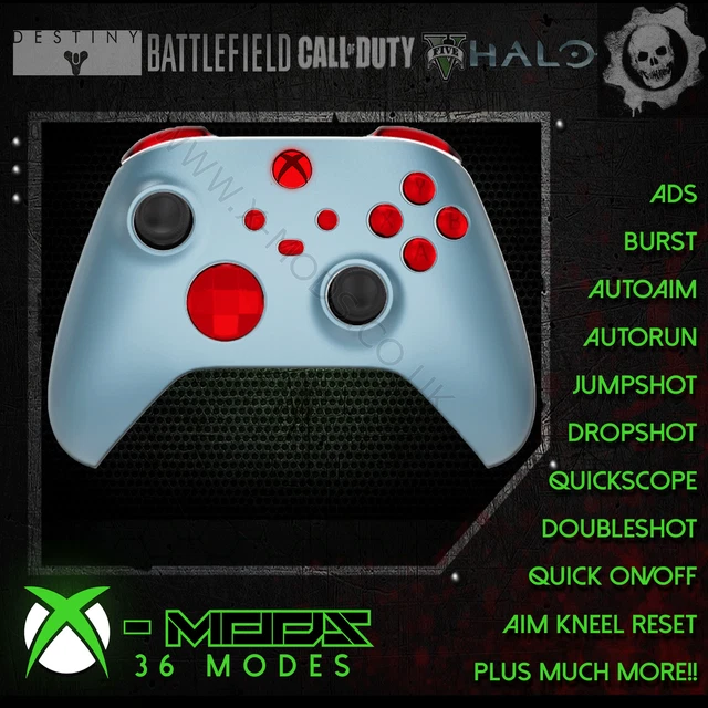 XBOX ONE SERIES Rapid Fire Controller - Carnage Mod 2.0- Titanium Blue ...