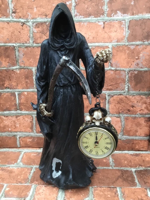 NEMESIS NOW THE Reaping Gothic Figurine with clock £11.12 - PicClick UK