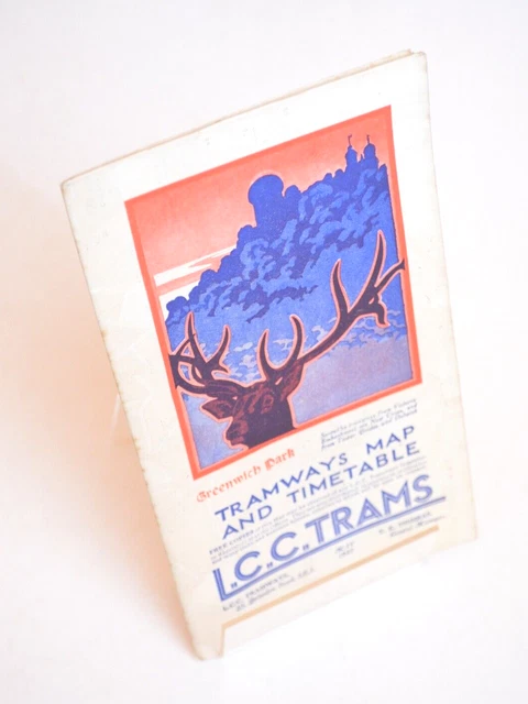 TRAMWAY LCC TRAMS Map & Guide May 1931 Greenwich Park £25.00 - PicClick UK