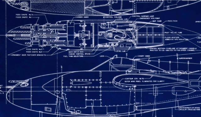 P-38 LOCKHEED LIGHTNING PLAN BLUEPRINTS DVD WWII Fighter RARE DETAILED ...