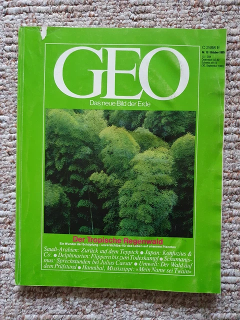 GEO MAGAZIN 10 Oktober 1985 Das neue Bild der Erde EUR 1,00 - PicClick DE