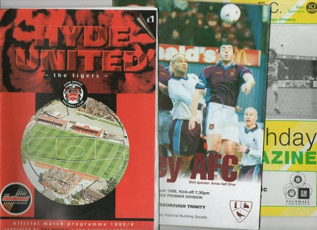 25 NO. ASSORTED Non-League Football Programmes 90's - 20's, inc current ...