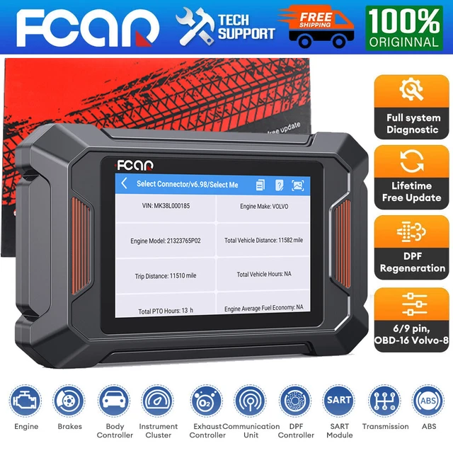 FCAR F803 HEAVY Duty Truck Scanner DPF Regen Tool All System Diesel ...