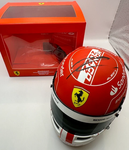CHARLES LECLERC SIGNED 2022 "Monaco" Scuderia Ferrari 1:2 Scale Helmet ...