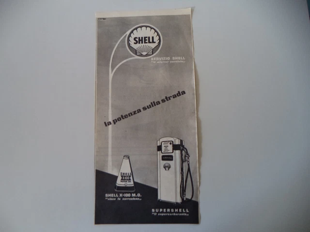 ADVERTISING PUBBLICITÀ 1953 SHELL BENZINA BENZ / OLIO OIL EUR 8,00 ...