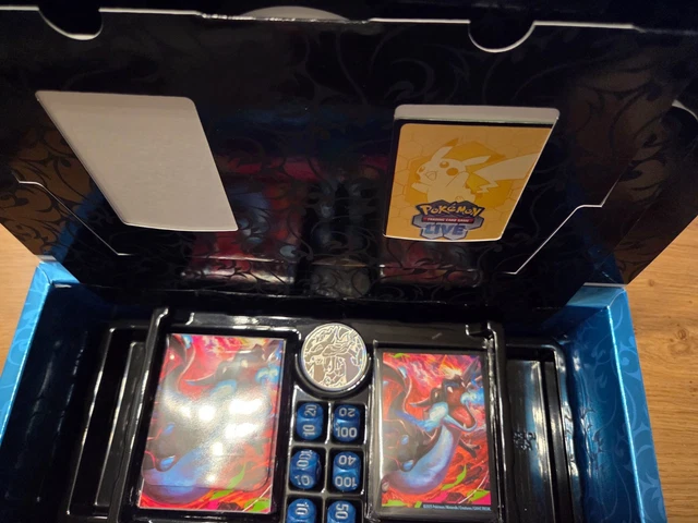 MEGA CHARIZARD X ex (UPC) Playmat, Deckbox, Sleeves, Coin & Dice £15.99 ...