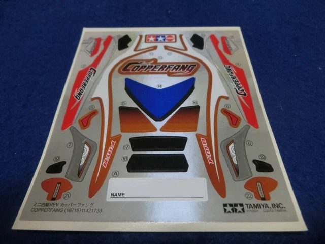 TAMIYA MINI 4WD Copper Fang Sticker Used Non Standard Mail £48.30 ...