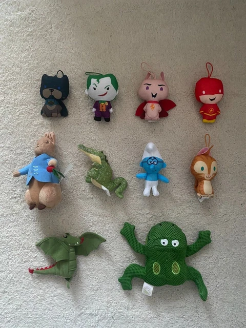 MINI FABRIC SOFT Toys Variety Bundle x10 Peter Rabbit, Frog, Dragon ...