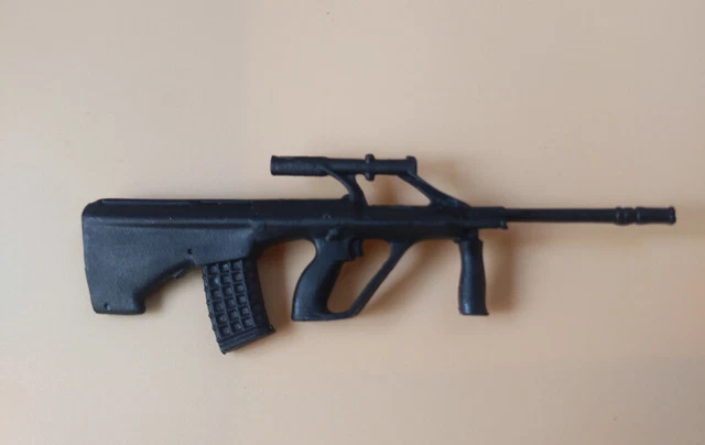 1/12 SCALE GUN AUG Assault Rifle Model for 6" Body Figures Doll $3.99 ...
