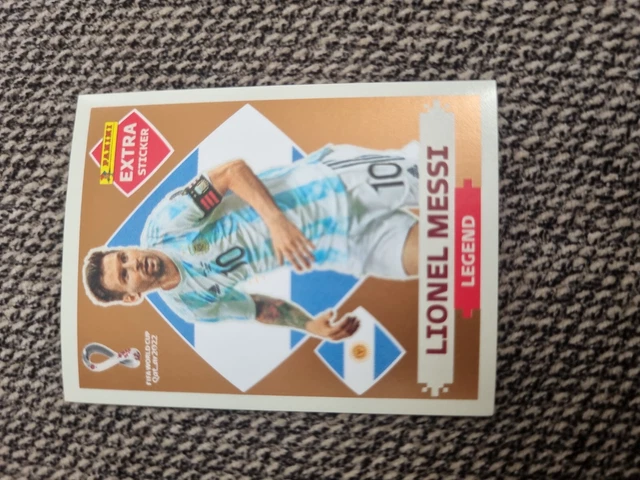 LIONEL MESSI - Panini Qatar 2022 FIFA World Cup Extra Sticker Legend - Bronze £17.00 - PicClick UK