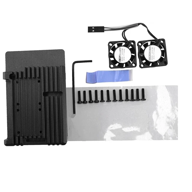BOÎTIER EN MéTal pour Raspberry Pi4B BoîTier Dissipateur de Chaleur en ...