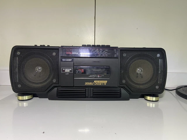 SHARP GHETTOBLASTER,DOPPEL KASSETTENDECK Double Twin Cassette WQ-T238H Radio EUR 80,00 - PicClick DE