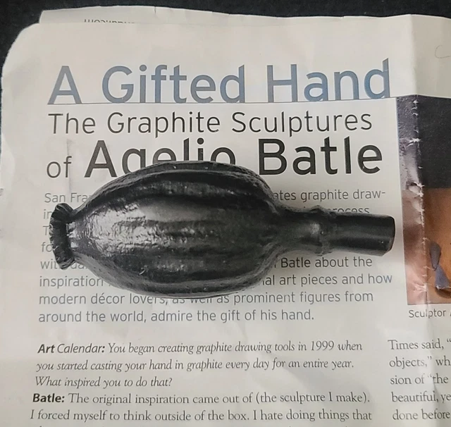 SCULPTURE GRAPHITE DRAWING Object Agelio Batle Seed Head $41.16 ...