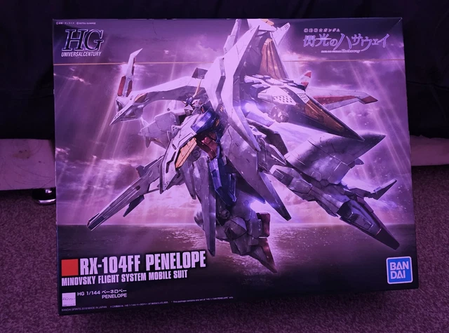 BANDAI HGUC RX-104FF Penelope Gundam 1/144 scale model kit & G-Rework ...